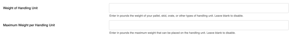 Options For Pallets & Other Handling Units